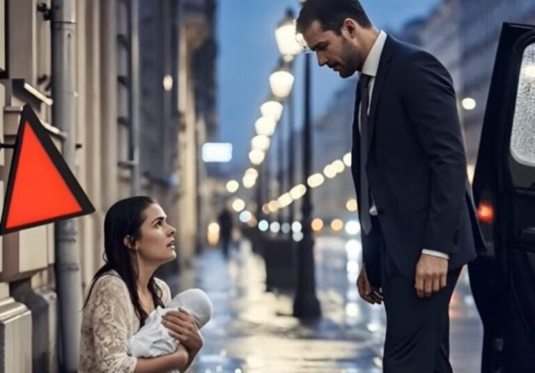 Personne ne s’est arrêté pour aider la femme et la protéger de la pluie ...